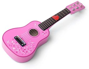 Tidlo Dřevěná kytara Star Růžová