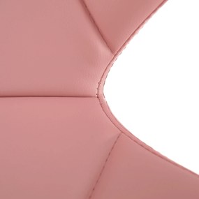Designová kancelářská židle NOMI - růžová ekokůže