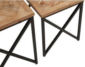 Odkládací stolky v sadě 2 ks z jedlového dřeva 38x51 cm Kickford – Premier Housewares