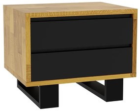 Massivo Noční stolek Prado/ Wigo 2s, B+B, dub, masiv