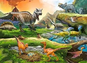 Castorland 111084 Svět dinosaurů / 100 dílků / od 6 let
