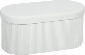 Skládací úložná lavice HOMCOM 76 × 38 × 35 cm – polstrované sedadlo se sametovým vzhledem a víkem, úložný taburet pro obývací pokoj, předsíň i ložnici