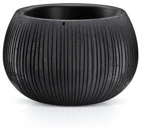 PROSPERPLAST Květináč - BETON BOWL Průměr: 23,8 cm, Barva: černý beton