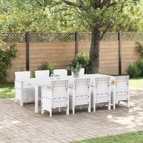 Zahradní jídelní souprava 9 ks Světle šedá Polypropylen 3378751