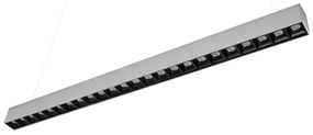 Indeluz 809B-L3357B-03 závěsné LED svítidlo Sigma XXL, šedé, 57W, 4000K, 143,5cm