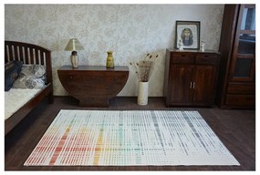 Kusový koberec PP Mřížka krémový 120x170cm
