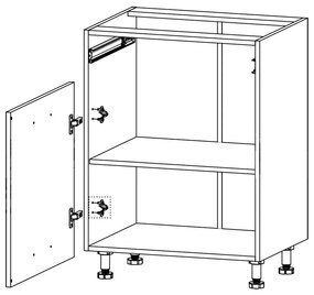 Kuchyňská linka LANGEN ap | 260 cm | PUSH OPEN | artisan