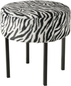 XXXLutz TABURET, kov, textil, 44/44/43 cm - Taburety - 0048855307