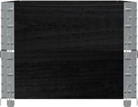 Zahradní truhlík černý 100 x 50 cm masivní borové dřevo 3295392