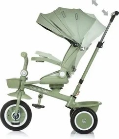 CHIPOLINO Tříkolka se stříškou Marathon 2v1 Pastel Green