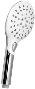 Sapho Ruční masážní sprcha s tlačítkem, 6 režimů sprchování, průměr 120mm, ABS/chrom/bílá - 1204-20