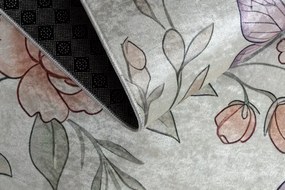 Dětský koberec protiskluzový BAMBINO 61450 krémový / růžový