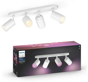 Philips | Philips 50634/31/P7 - LED RGBW Bodové svítidlo Hue FUGATO 4xGU10/5,7W/230V | P3119