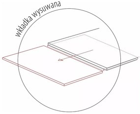 Rozkládací jídelní stůl Genesis 180/240 cm černý/jasan