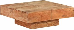 Konferenční stolek 80 x 80 x 28 cm masivní akáciové dřevo 323593