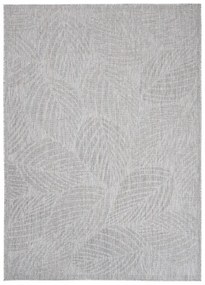 Kusový koberec Sisal MELISSA KM28B Listy stromu šedý Rozměr: 60x100 cm