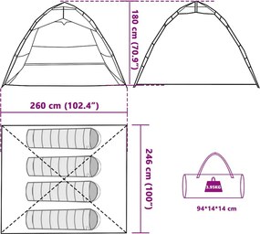 vidaXL Rybářský stan pro 4 osoby rychloupínací [4005325] Barva: Maskáčová