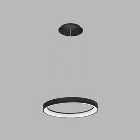 Závěsná kružnice Bella Slim Barva: Černá, Průměr: 480 mm, Stmívání: Stmívatelné DALI Tunable White