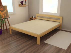 Vomaks Postel dvoulůžko VMK008A Rozměr: 180 x 200 cm, Barva: bezbarvý lak