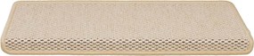 Samolepící nášlapy na schody vzhled sisal 15 ks 65x21x4 cm Berber 326893
