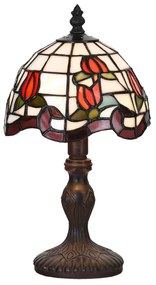Stolní Tiffany lampa Rous - Ø 18*32 cm