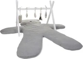Childhome Hrací deka medvěd Teddy Jersey Grey 150cm