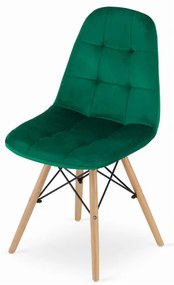 Set čtyř jídelních židlí DUMO - zelené (4 ks)