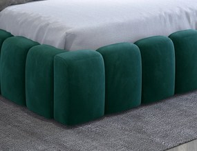 Eltap Čalouněná postel Lamica s úložným prostorem - ocel Materiál a barva potahu: Monolith 37 - tmavě zelená, Rozměry (cm): 180x200