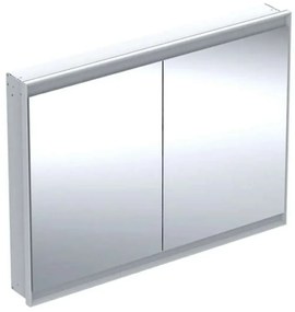 Geberit ONE - Zrcadlová skříňka s LED osvětlením, 120x90x15 cm, 2 dvířka, vestavná, bílá 505.805.00.2
