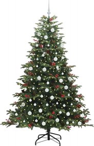Umělý vánoční stromeček Zelená 210 cm PVC, kov a plast 3395562