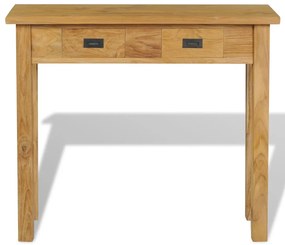 244481 vidaXL Konzolový stolek, masivní teak, 90x30x80 cm