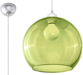 Sollux Lighting Ball závěsné svítidlo 1x60 W zelená SL0254