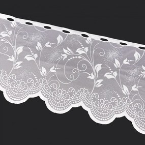Vitrážová žakárová záclona 8324, výška 40 cm, metráž