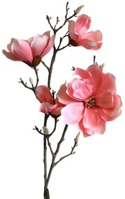 Růžová umělá magnolie 88cm