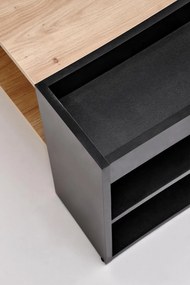Konferenční stolek MURCIA 100 cm dub artisan/černý