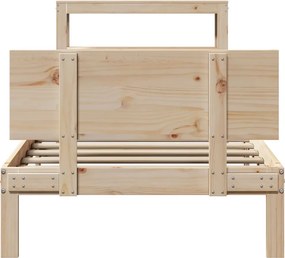 Rám postele s čelem 75 x 190 cm masivní borovice 3306070