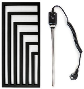 Regnis Kreon, topné těleso 550x1000 mm, 548W, černá matná, KR100/55/ELEKTRICKY/BLACK