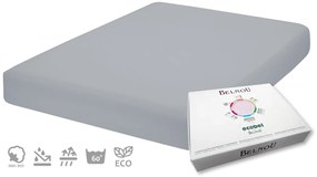 Nepropustné hyperprodyšné prostěradlo BelnoU ECOBEL 180x200 cm - světle šedá