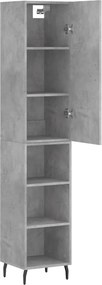 Skříň highboard betonově šedá 34,5x34x180 cm kompozitní dřevo 3198997