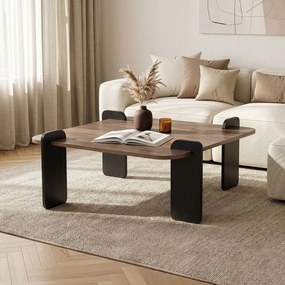 Hnědý konferenční stolek 90x90 cm Marais – Nordure