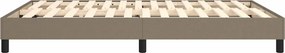 Rám postele s boxspringem taupe 140 x 190 cm textil 3120512