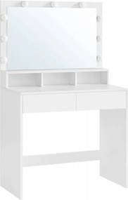 Kosmetický toaletní stolek Velisa 140 cm bílý