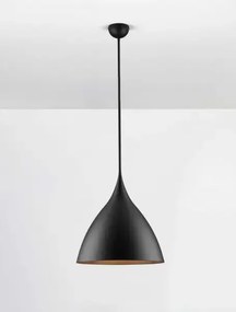 Černé designové svítidlo Syntopia