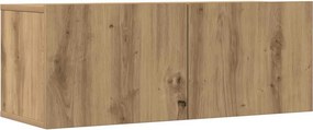Sada 7 kusů nástěnné TV skříňka dub artisan kompozitní dřevo 3329212