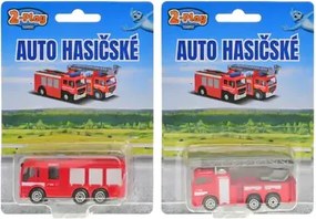 2-PLAY TRAFFIC Hasičské auto červené / Na volný chod / Kov, plast / St