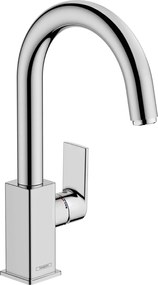 Hansgrohe Vernis Shape, vysoká umyvadlová baterie s výpustí a otočným výtokem, EcoSmart, chromová, 71564000