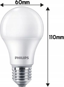 LED žárovka E27 PHILIPS 10W 1055lm 2700K A60 - teplá bílá