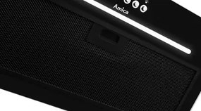 Amica OMP6255BG černá / Digestoř / vestavná / 389 m3/h / 3 rychlosti /