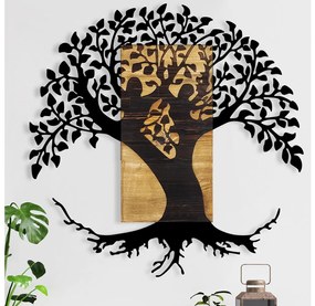 Asir Nástěnná dekorace 89x90 cm strom dřevo/kov AS1714