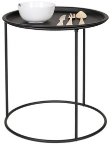 Hoorns Černý kovový odkládací stolek Select 40 cm